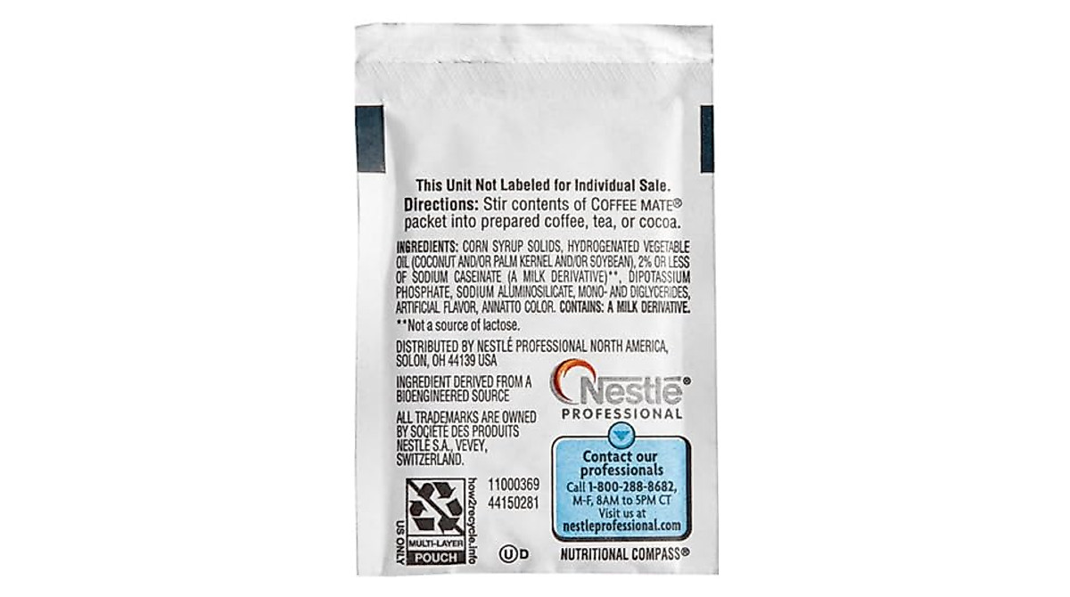 Coffee Mate Original Creamer Packets with Sugar - 100 Packets