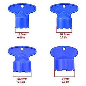 ZZHXSM 4pcs M16.5, M18.5, M21.5, M24 Built-in Bubbler Wrench Built-in Foaming Machine Kitchen Faucet Splash Proof Filter Screen Outlet Nozzle Accessories Cache Faucet Aerator Key