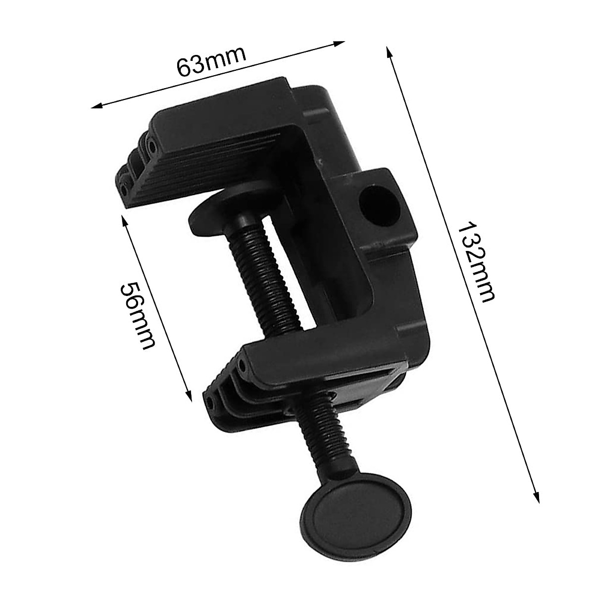 YILUXIANGYANG 2 Pcs Desk Clamp Work Light Mounting Bracket Heavy-duty Plastic Table Mounting Clamp for Desk Lamp, Magnify Lamp, Tablet Holder, Etc