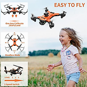 RiskOrb 2023 Upgrade Drone with 1080P Dual Camera for Adults/Kids/Beginners,540° Obstacle Avoidance,Optical Flow Positioning,3D Flip,Remote Control FPV Video ESC Camera, Foldable Pro Quadcopter,Toys Gift for Boys/Girls ,2 Batteries