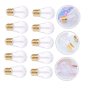 FRCOLOR 20 Pcs Light Bulb Clear Lip Oil Lipgloss Clear Liquid Lipstick Tubes Lipgloss Tubes Bulk Lip Gloss Base Travel Containers for Liquids Plastic Lip Gloss Bottles Lip Gloss Tube Mini