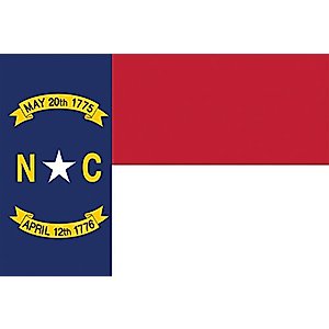 Toland Home Garden North Carolina State Flag 28 x 40-Inch Decorative USA-Produced House Flag