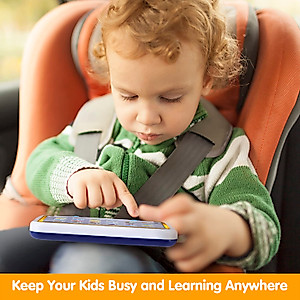 PLAY Spanish & English Learning Tablet for Toddlers 1-3, Kids Bilingual Interactive Alphabet ABC Letters, Words, Color Learning Toys Tablets, Educational Toy for 2+ Year Old Kids Babies 18 Month+