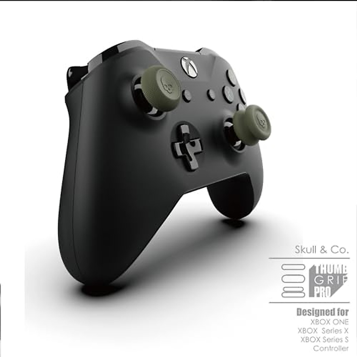 Skull & Co. Protective Thumb Grips, Set of 6 - Black, for Xbox Controller