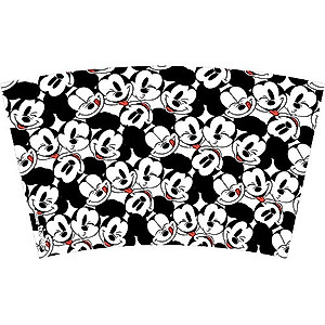 Tervis Made in USA Double Walled Disney® - Mickey Expressions Insulated Tumbler Cup Keeps Drinks Cold & Hot, 10oz Wavy, Clear