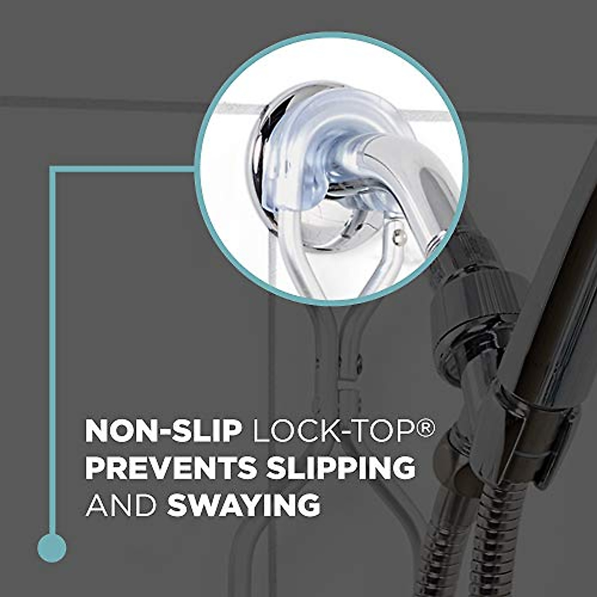 Zenna Home NeverRust Aluminum Hand Held Hose Hanging Shower Caddy Satin, Chrome