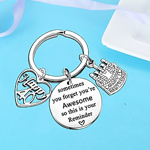 Nimteve 40th Birthday keyring Gift Birthday Keychain Birthday Gifts for Friends Inspirational Birthday Gifts for Women Men (40th birthday gift)
