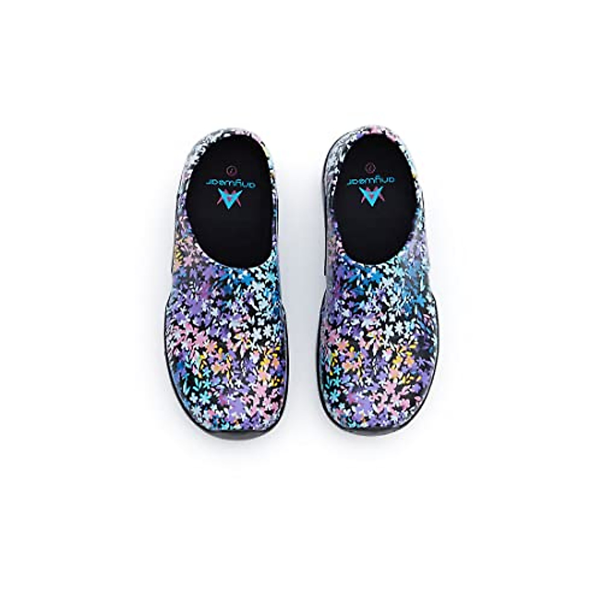 Anywear Journey Nurse Shoes Injected Molded EVA Slip-On Garden Shoes, Chef Shoes, 8, True Colors