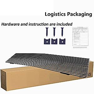 Black Billet Grille fits 1981-1987 Chevy GMC Pickup Suburban Blazer Jimmy Phantom Front Grill Insert 82 83 84 85 86 (Chrome cover light)