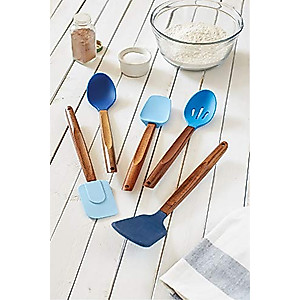 Fox Run Silicone Cooking Utensil Set, 3.5 x 3.5 x 14.5, Multicolored