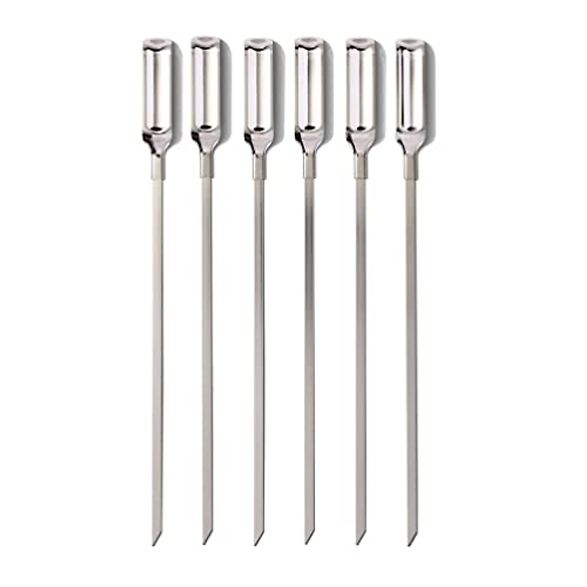OXO Good Grips Grilling Tools, Stainless Steel Grilling Skewers - Set of 6