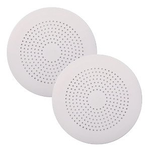 Hair Catcher Round Silicone Hair Stopper with Suction Cup Quick & Easy to Install Perfect for Bathroom, Bathtub & Kitchen Use - Pack of 2 (White)