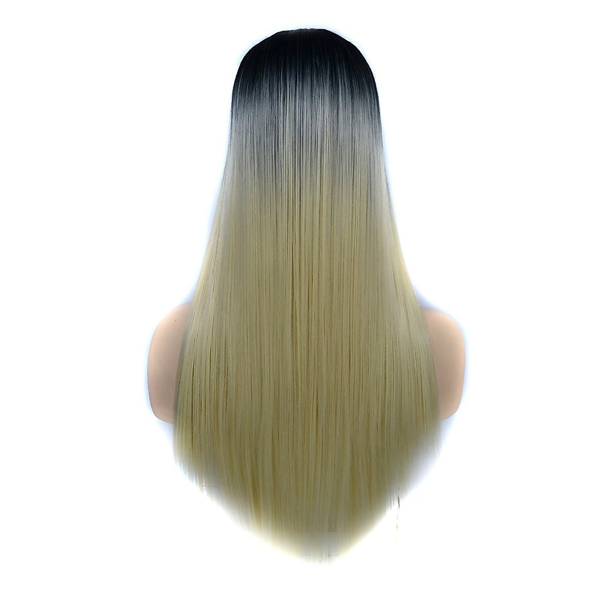 Long Straight Hair Wigs for Women High temperature Silk Synthetic Wig for Cosplay Party Daily Wear Halloween Party (F)