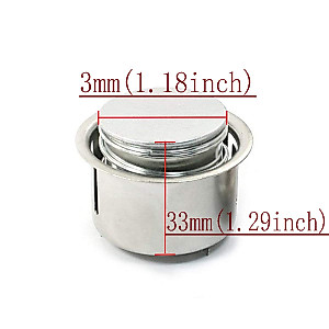 COMOK Round Magnetic Center Thermostat Sensor for Electric Rice Cooker Silver Tone 2PCS