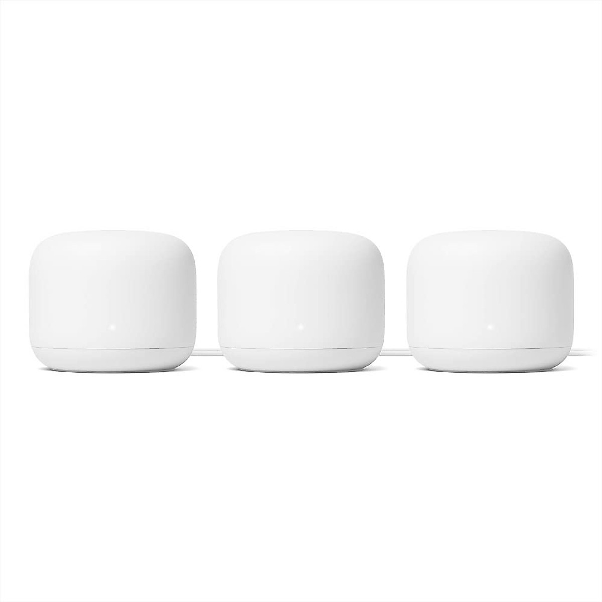 Google Nest WiFi Router 3 Pack (2nd Generation) – 4x4 AC2200 Mesh Wi-Fi Routers with 6600 Sq Ft Coverage
