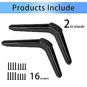 TV Stand Base for TCL TV LED FHD Roku Smart TV, Universal Base Stand for TCL 28 inch TV, for TCL 32 inch TV, for TCL 40 inch TV with Screws, Easy to Install (Black)