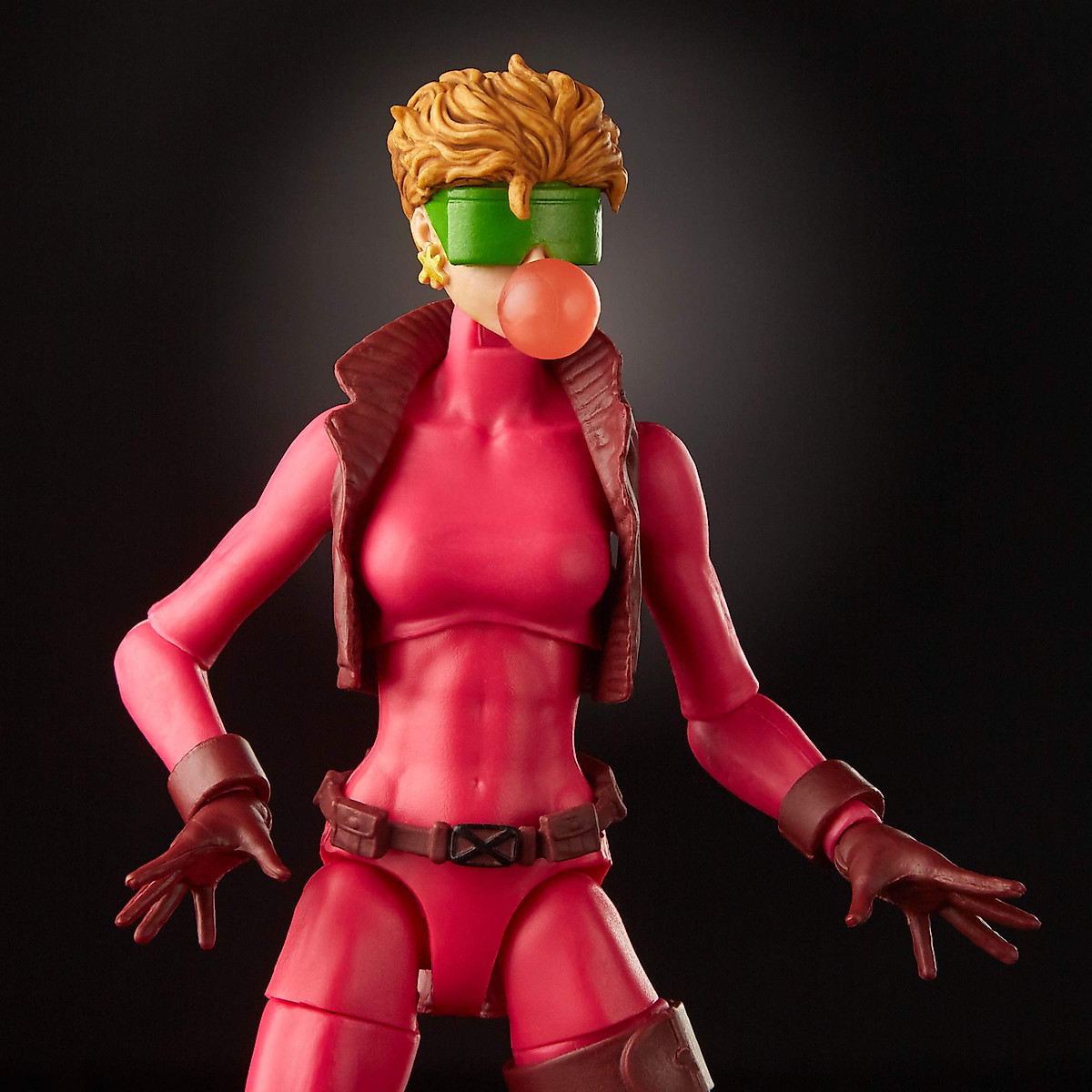 Marvel Classic Hasbro Legends Series 6" Collectible Action Figure Boom-Boom Toy (X-Men/X-Force Collection) – with Wendigo Build-A-Figure Part, Brown/A