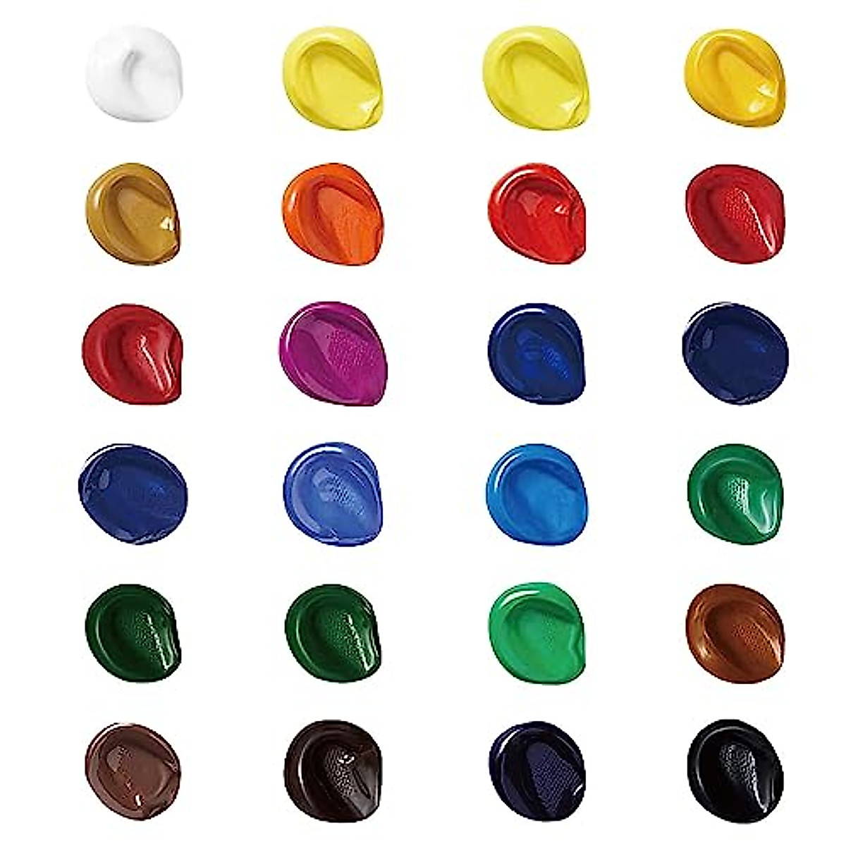 Amazon Basics Acrylic Paint Tubes, 24 Colors