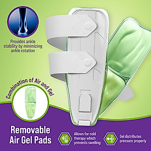 MARS WELLNESS Premium Air Gel Ankle Stirrup Brace - Ankle Brace Stabilizer With Air & Gel Cold Therapy - One Size Fits All - Stabilizing Ankle Splint
