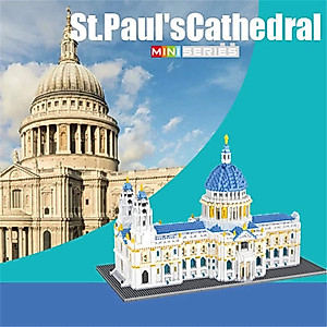 St.Paul's Cathedral Castle Collection Famous Architecture Model Building Block Set (7053pcs ) Micro Mini Bricks Toys Gifts for Kids and Adults