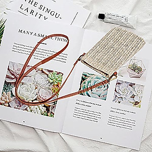 Summer Straw Beach Bag Tote Shoulder Bag Handwoven Purse Handbag for Women Girls Outdoor Casual Top Handle Cross Body Bag