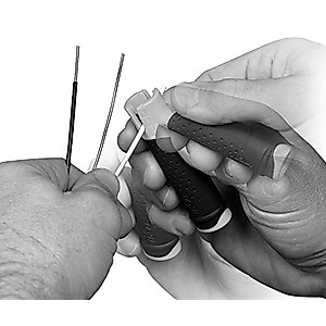 IDEAL Electrical 45-025 Lil’ Ripper Stripper – Wire Stripper w/ Slitting Blade, V-Notch, Flat Blade Clip