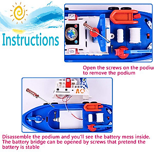 OSIAOIUDOA Baby Bath Toys , Light Up Pool Bathtub Toy Boat with Water Sprinkler Bath Toys for Kids Ages 4-8(Includes 2 Boat)