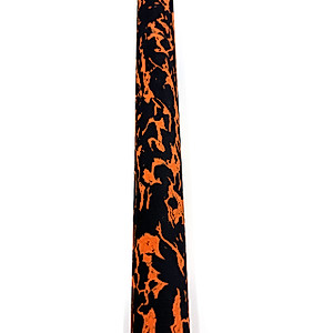 EVA Foam Grips for Fishing Rods (Fire Orange and Black), 17 3/4inch x 1.16inch x .47inch