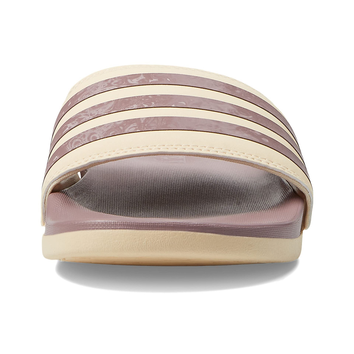 adidas Women's Adilette Comfort Slides Sandal, Sand Strata/Wonder Oxide/Sand Strata, 11