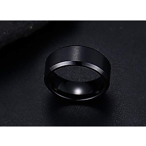 PJ Jewelry 8mm Tungsten Carbide Wicca Pagan Triple Moon Goddess Wedding Bands Engagement Ring for Men Women