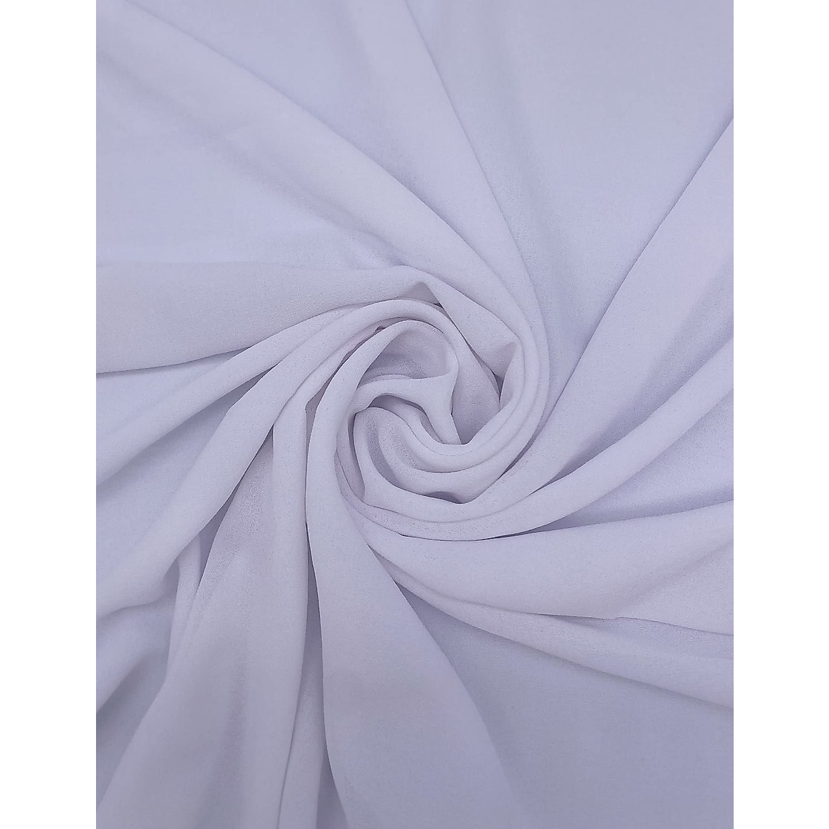 Txameru Hijab for Women Chiffon Hijab Scarfs for Women Long Shawl (White)