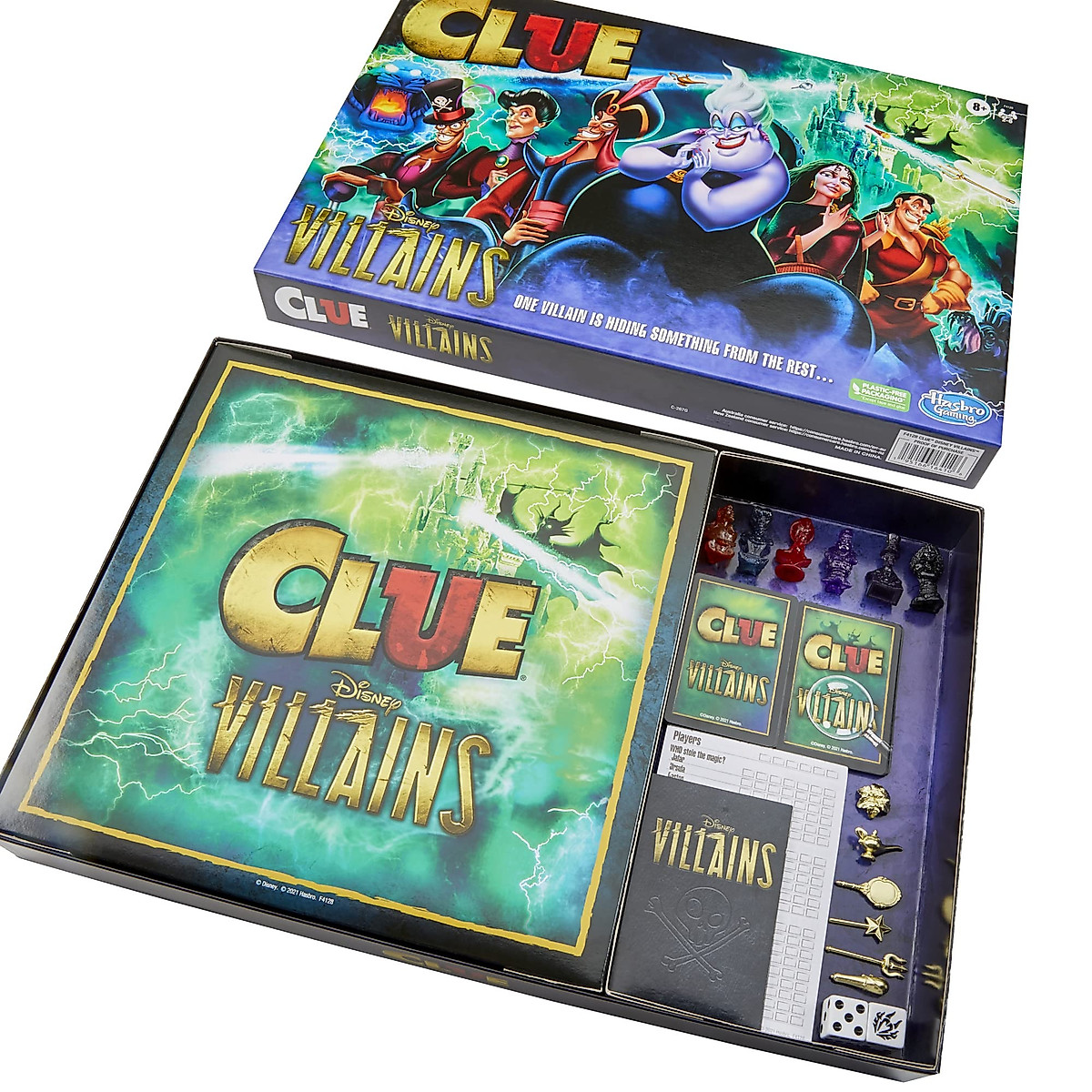 Hasbro Gaming Clue: Disney Villains Edition Board Game for Kids Ages 8+, 2-6 Players (Amazon Exclusive)
