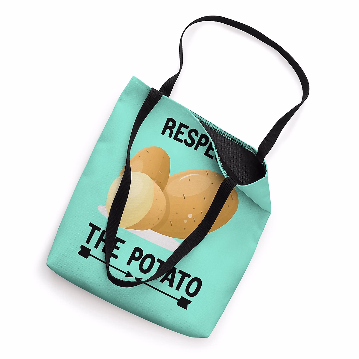 Respect The Potato Funny Potatoes Vegetables Potato Lover Tote Bag