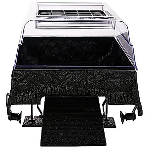 PENN-PLAX Reptology Turtle Topper – Above Tank Basking Platform That Safely Mounts to Standard Size Tanks Including 10g, 20L, 20H, 29g, up to 55 Gallons and 13” Wide – Black Color