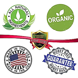 Natural Armor Peppermint Repellent for Mice/Mouse, Rats & Rodents. Natural Spray for Indoor & Outdoor Use Rodent Shield - 128 Fl Oz Gallon Refill, Case of 4