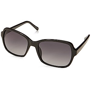 Fossil Women's Female Sunglass Style FOS 3095/S Oval, Black, 54mm, 18mm