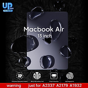 Soonjet Invisible Armor Compatible for MacBook Air 13 inch Case & Polishing Cloth