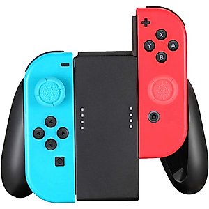 3 Pack Comfort Grips Compatible with Joy Con, Handle Grips Kit Compatible with Switch/OLED Controller with 4 Thumb Caps