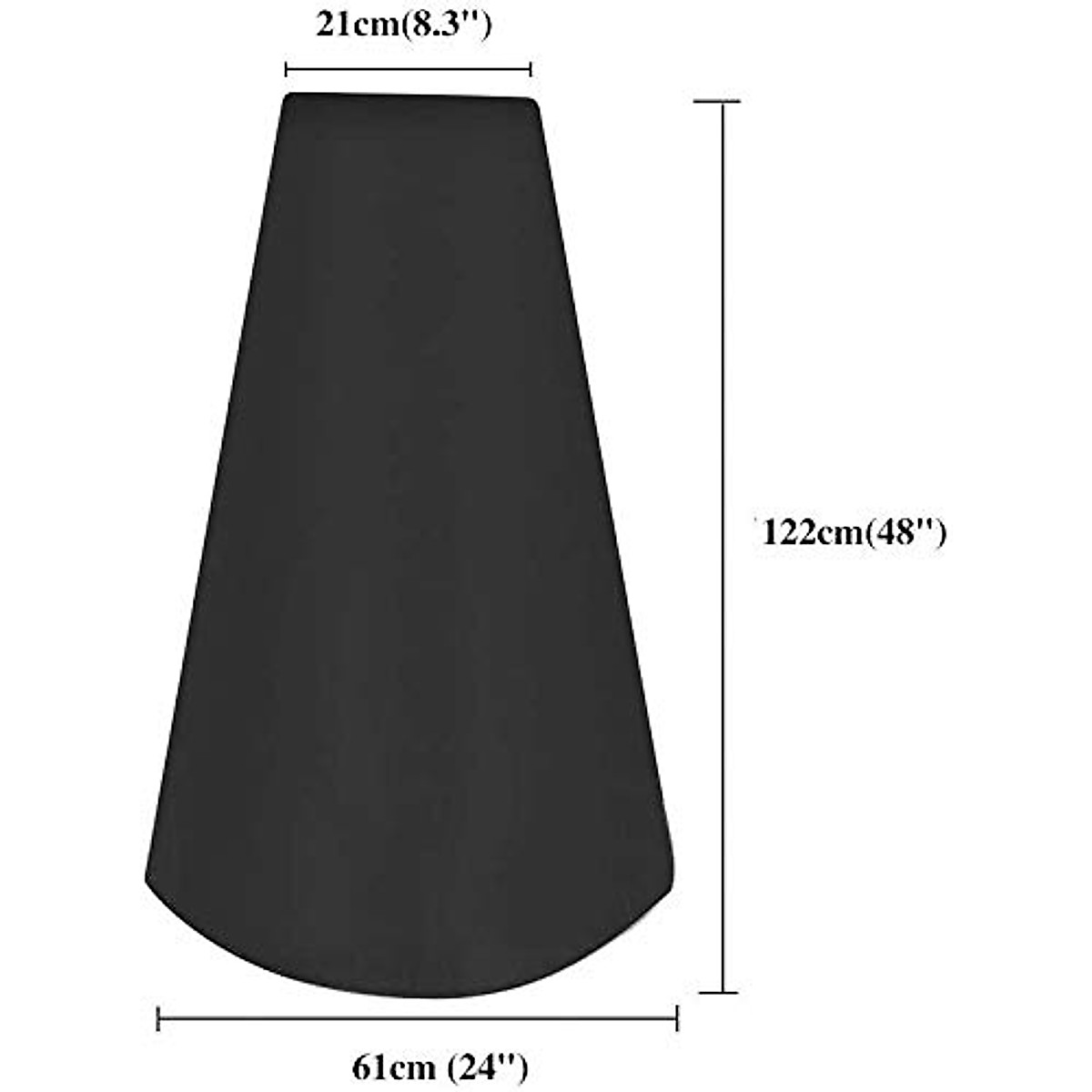 QEES Outdoor Patio Chiminea Cover Chiminea Protection with Waterproof, Chimney Fire Pit Heater Cover, Outdoor Garden Heater Cover (420 Black Oxford Cloth)