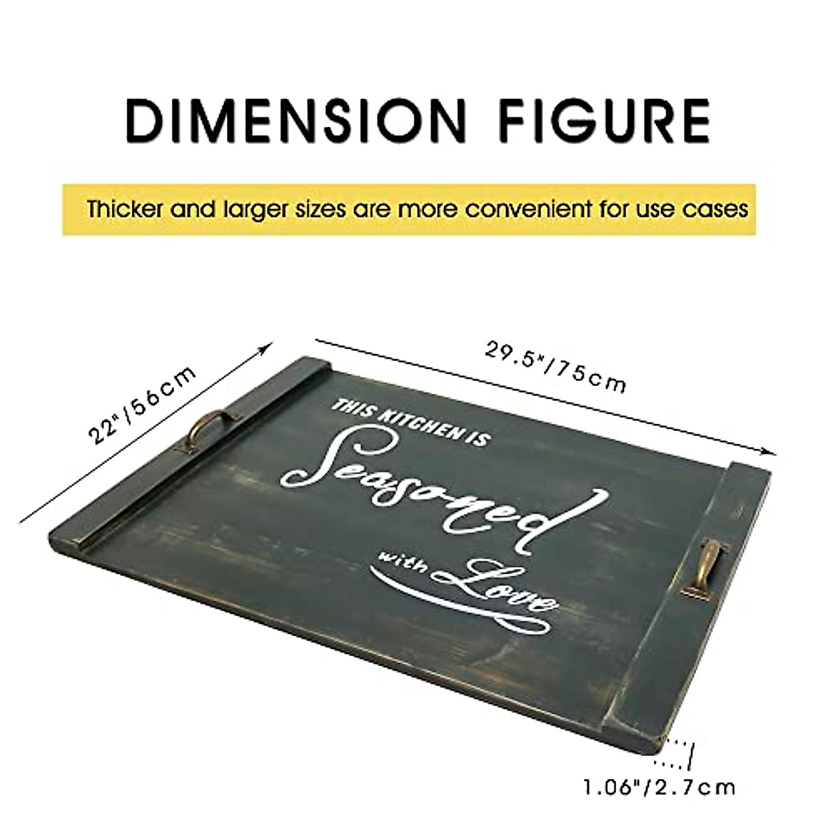 Gas Stove Burner Covers with Handles,LEKUAIJIA Electric Stove Burner Covers Made of Extra Thick Pine Wood, Handcrafted Cookware.