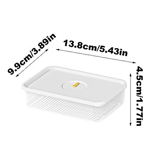 Meat Storage Containers - Bacon Lunch Meat Container - Thickened Freezer Storage Containers, Airtight Food Storage Container For Refrigerator