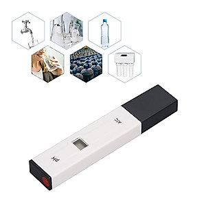 PH Test Pen, Water PH Meter Sensitive 0-14pH ABS Housing High Accuracy Probe Stable Performance Pocket Size with Plastic Box for Swimming Pool for Aquaculture