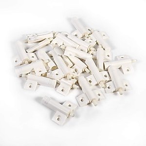 20Pcs/Lot Plastic Damper Buffer Door Stop Drawer Soft Quiet Close Closer Damper Buffers for Kitchen Cabinet Door(white)