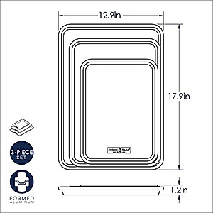 Nordic Ware 3 Piece Baker's Delight Set, 1 Pack, Aluminum