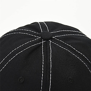 Fish Born Trucker Hats Outdoor Adjustable Fishing Dad Hats Perfect for Camping and Daily Use Street Hip Pop Baseball Golf Cap Black