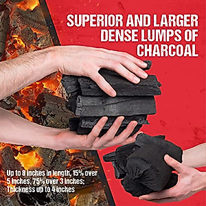 Gaucho’s Choice 20 lbs. Bag of Super Premium 100% Natural and Sustainable Hardwood Lump Charcoal for Grilling