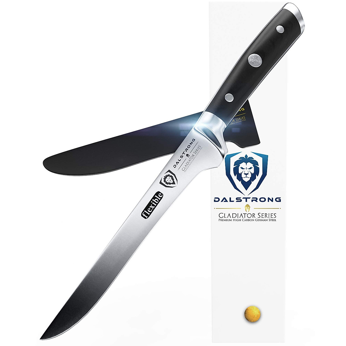 The Gladiator Series Butcher Bundle - The Gladiator Series 12" Slicing & Carving Knife (Granton Edge) Bundled with The Gladiator Series 6" Boning Knife