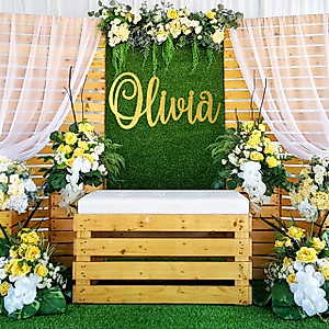 Personalized Nursery Décor 6" - 60" Wide, Custom Wooden Name Sign, Name Sign for Boy or Girl, Wedding Shower Gift, Personalized Children's Room Sign Décor (SIGN-5)