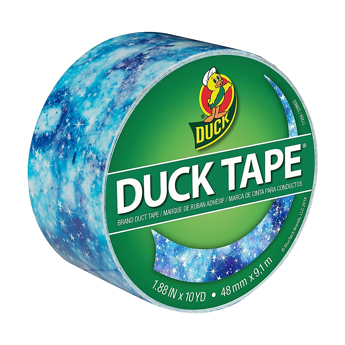 Duck Tape Brand 242736 Duck Printed Duct Tape, 6 Rolls, Starry Galaxy