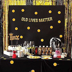 Funny Birthday Gold Glitter Banner – Birthday and Retirement Party Supplies, Ideas, Gifts and Decorations